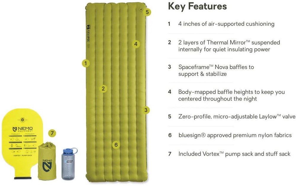 Nemo Eclipse All-Season - Long Wide - Sleeping Mat | 811666037596