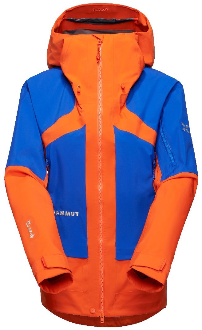 Mammut Eiger Nordwand Pro HS Hooded Jacket W - Eiger Orange/Eiger Blue ...